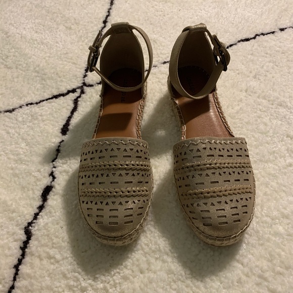 Indigo | Shoes | Indigo Rd Gold Espadrille Sandals | Poshmark